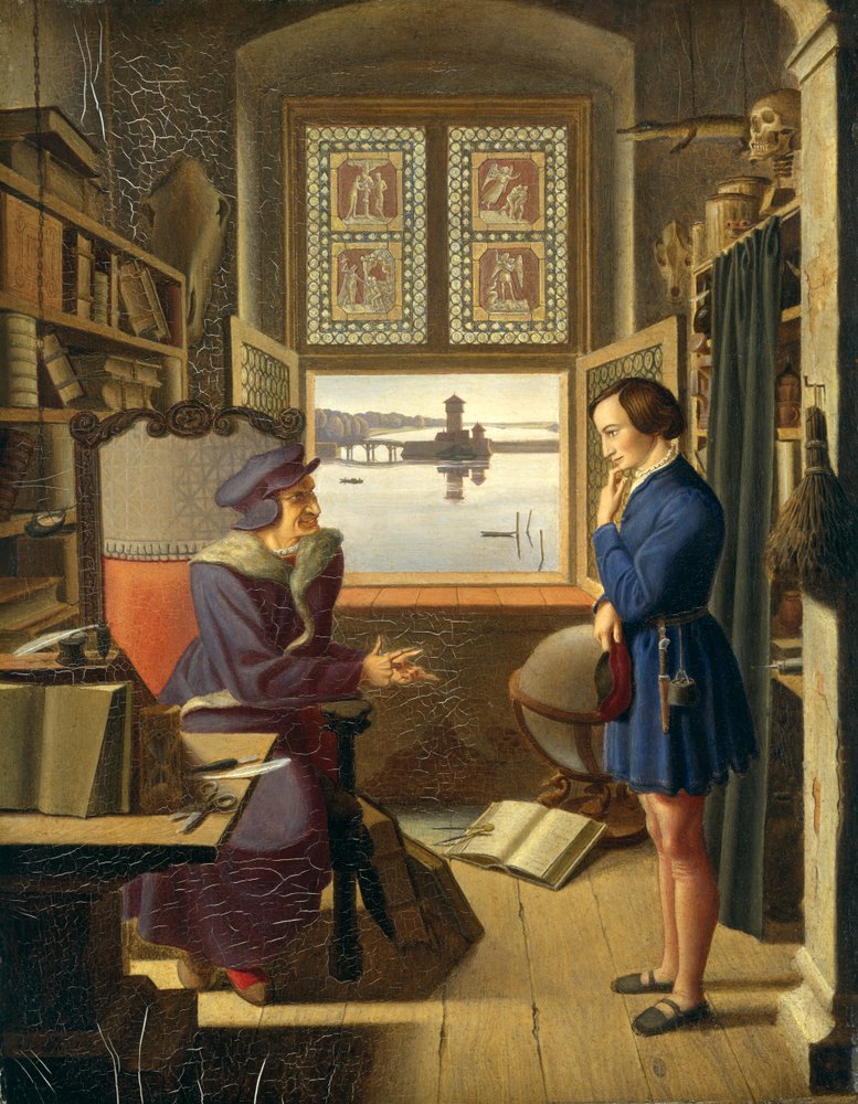 Mefisto y el Estudiante, 1828 | Julius Oldach